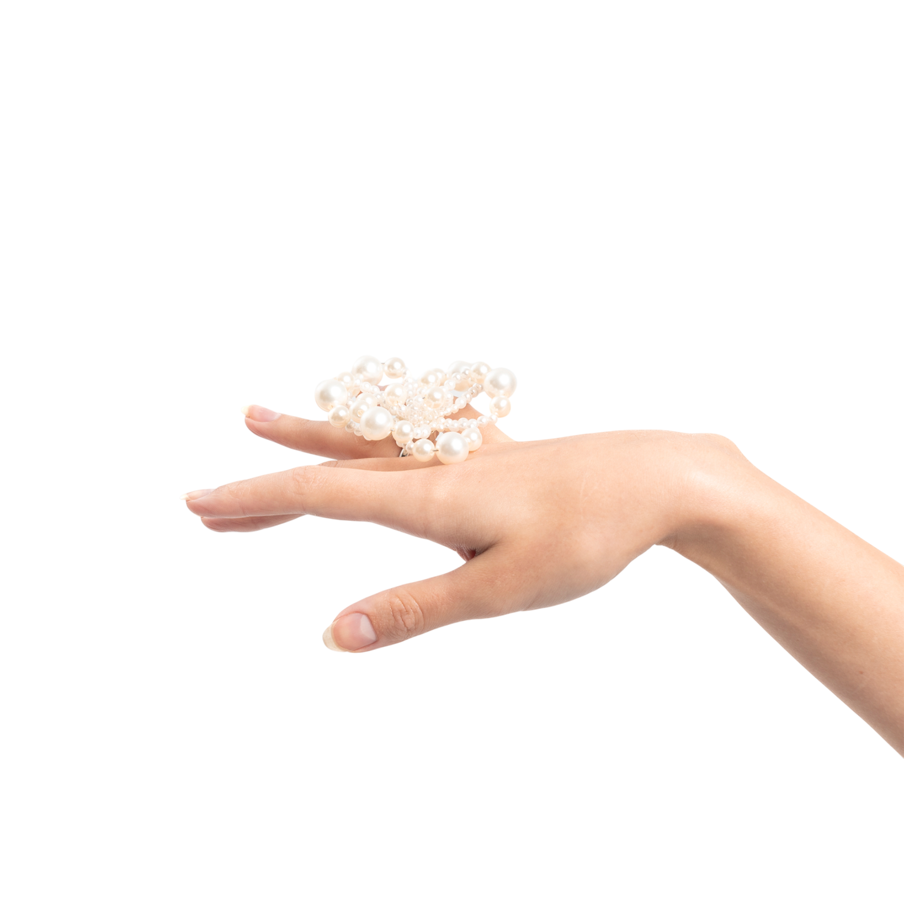 Holly Molly Ring in Pearl – L'Oeuvre