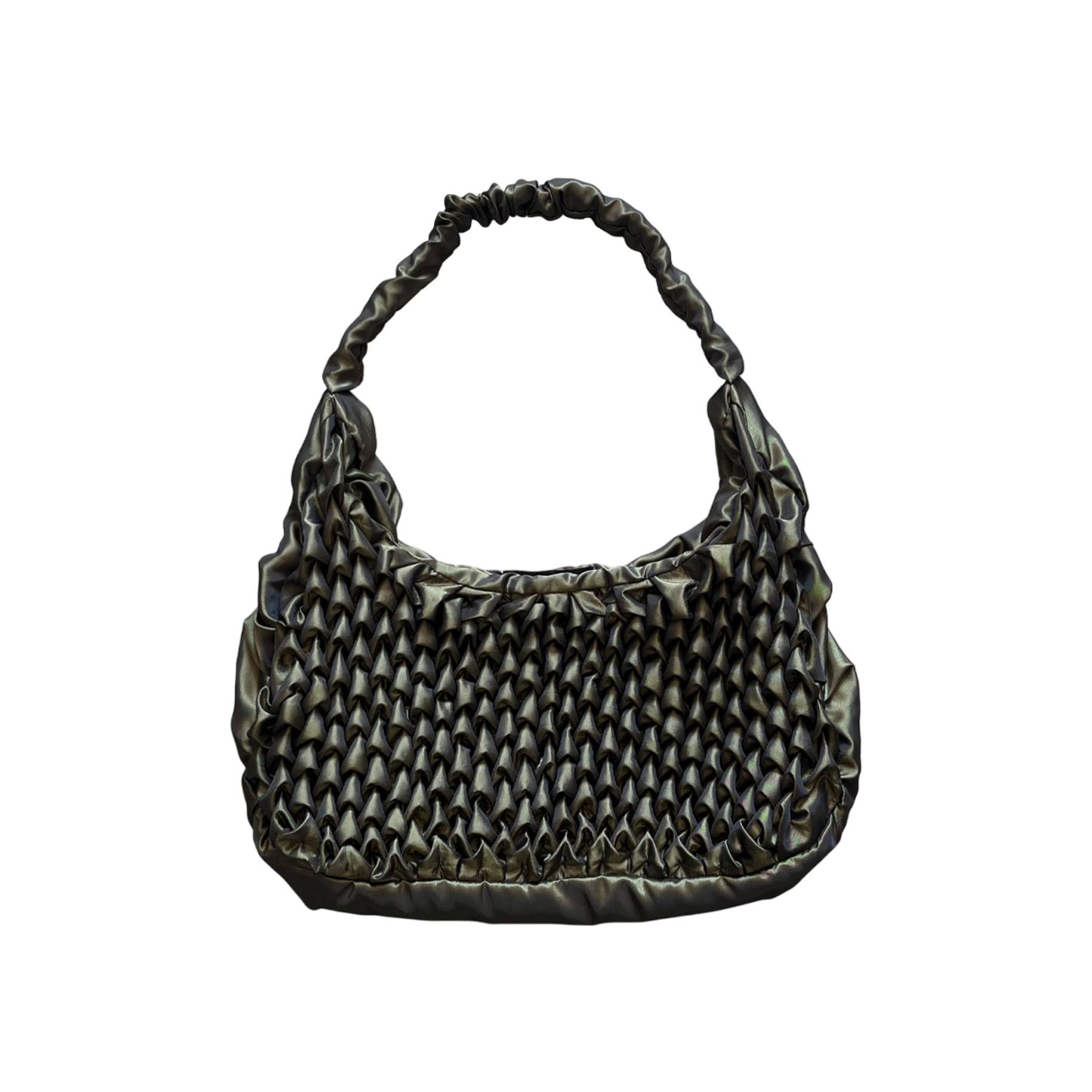 Smocking Big Bag — Dark Green (Made-To-Order) – L'Oeuvre
