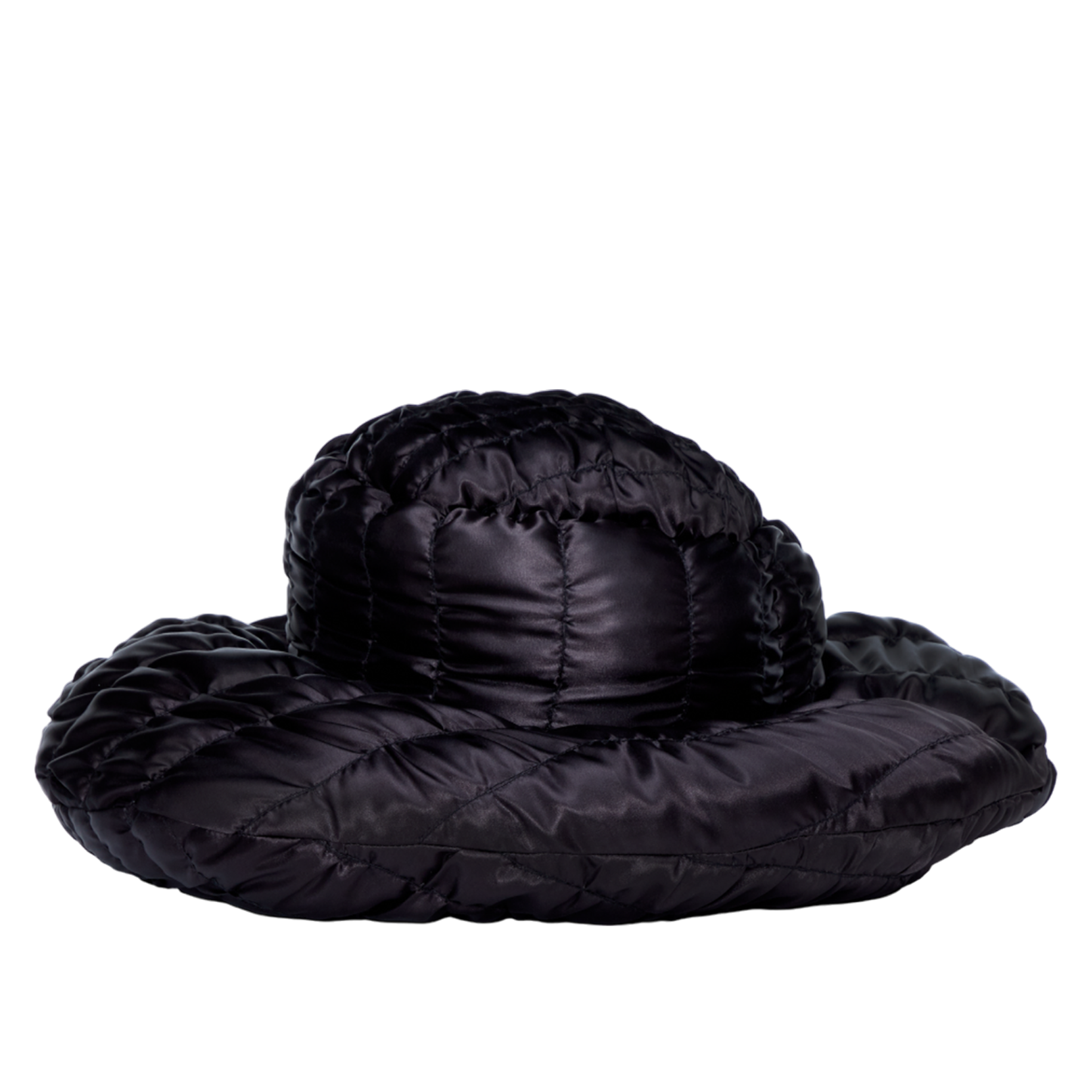 Urchin Ruched Satin Hat — Dark Purple – L'Oeuvre